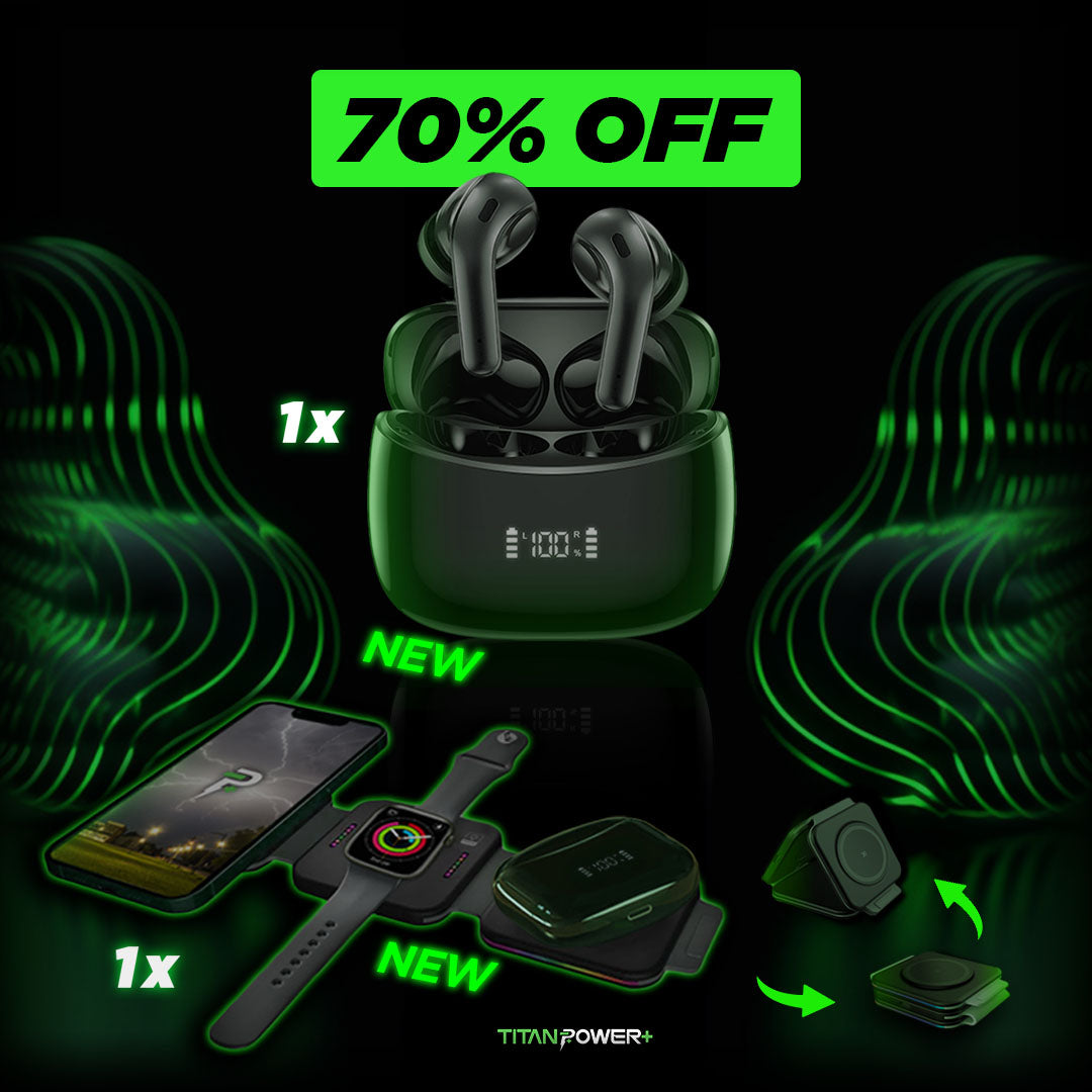 Wireless Charge Buds Bundle – Titan Power Plus